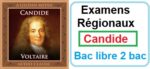 des examens régionaux Candide selon le chapitre bac libre et 2 bac