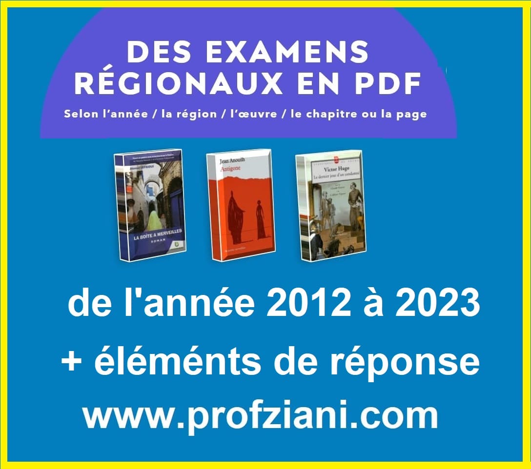 examens de français, fiches pédagogiques, productions écrites.